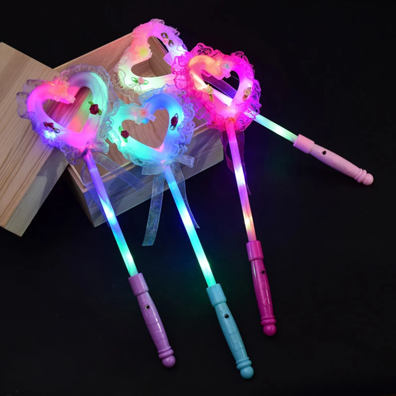 5pcs-Luminous-Flashing-Led-Scepter-Toy-Novelty-Heart-Multi-Color-Stick ...