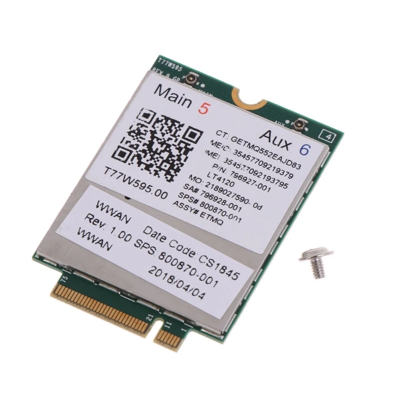 Wireless-Card-Adapter-T77W595-WWAN-4G-Module-for-hp-Elite-x2-840-850-G3 ...
