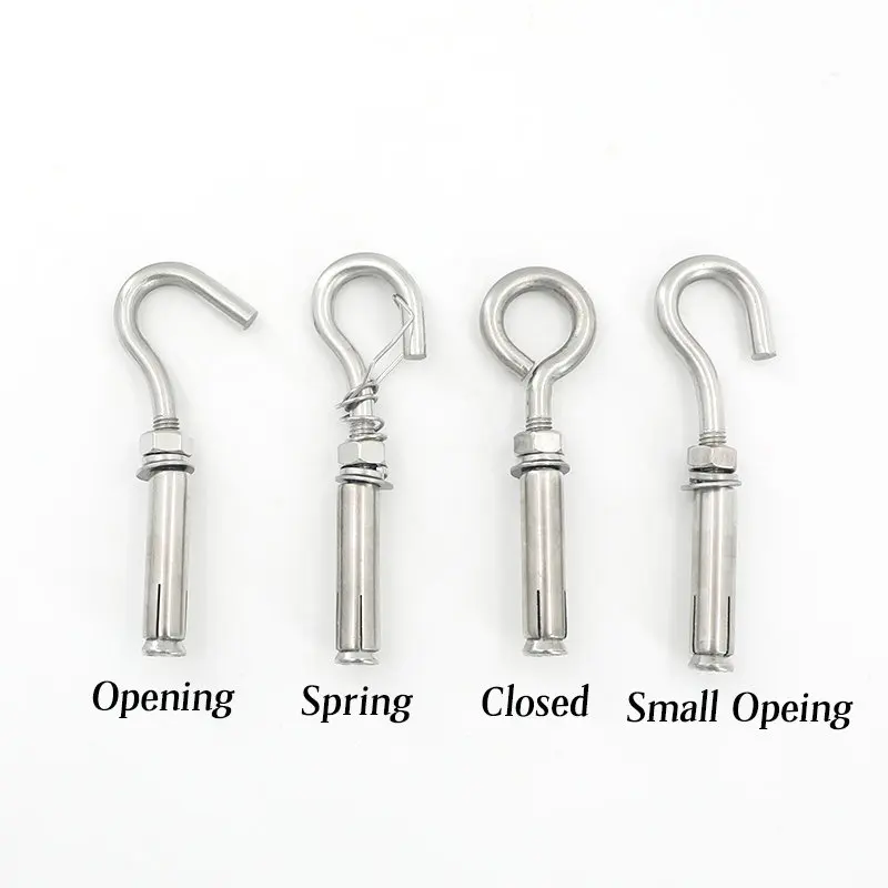 4 Pieces M6 M8 M10 M12 304 Stainless Steel Expansion Hooks Concrete ...