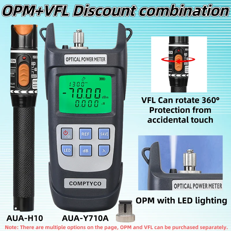 AUA-Y710A-Optical-Power-Meter-Visual-Fault-Locator-FTTH-Fiber-Tester ...