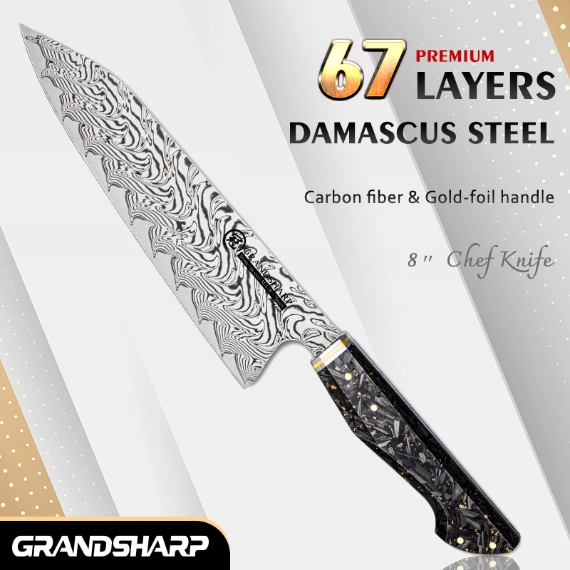 Grandsharp-Premium-8-Inch-Chef-Knife-67-Layers-Damascus-Steel-Kitchen ...