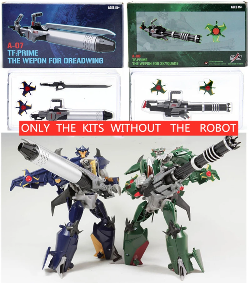 NEW SXS A-06 A-07 Weapon Upgrade Kits For Transformation TFP Skyquake ...