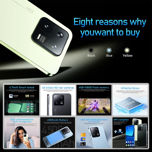 Landvo X22 Smartphone 6GB+128GB 6.7inch HD Octa-Core Cell Phones Cheap ...