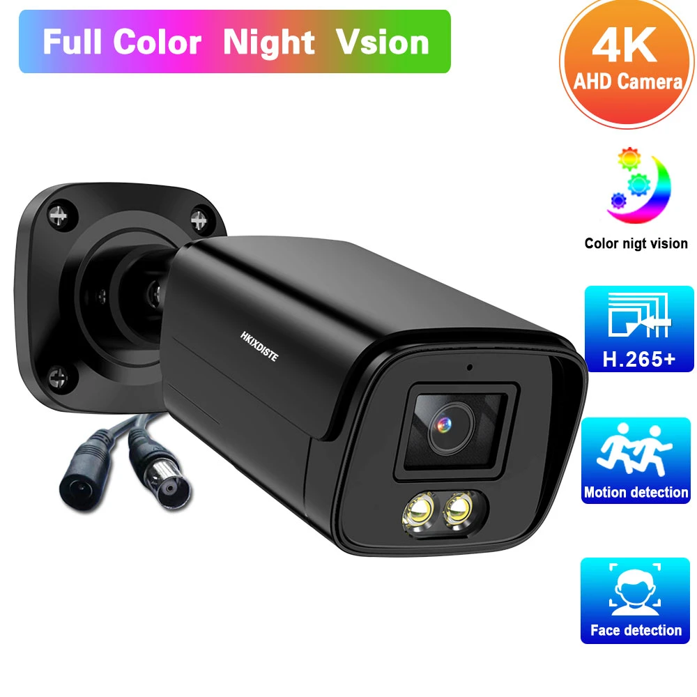 4K Analog Security Bullet Camera BNC Face Detection Outdoor Waterproof ...