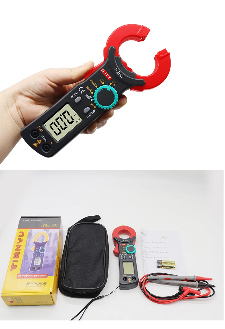 NJTY T-26C Leakage Current Clamp Meter – 60A / 600V