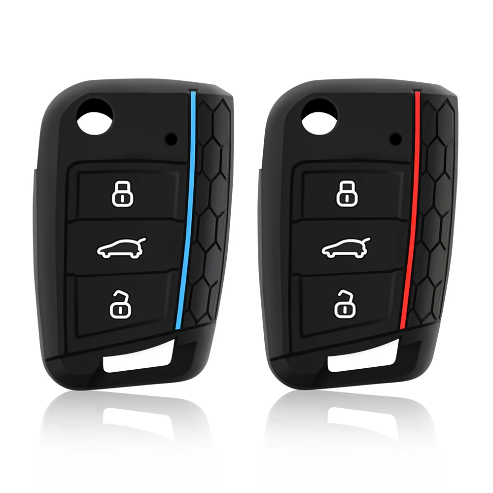 Capa de silicone para chave, capa de silicone para volkswagen vw golf 7 ...