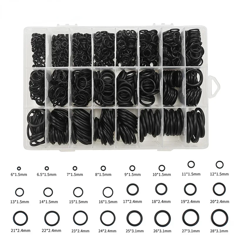 1200-pcs-set-Rubber-O-Ring-Washer-Seals-Watertightness-Assortment ...