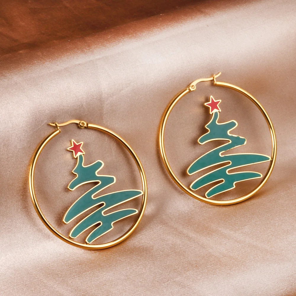 Cartoon Hoop Earrings