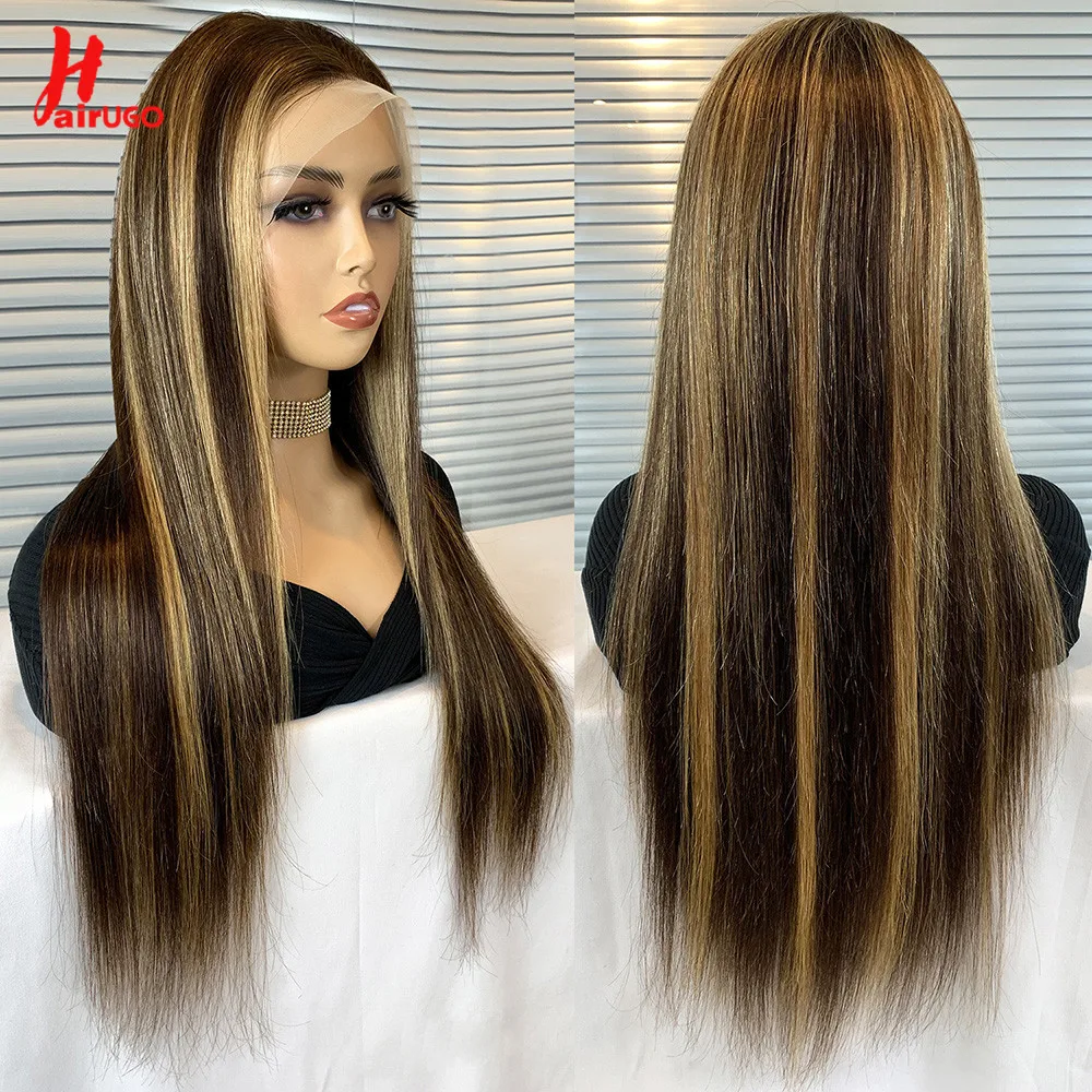 Perucas-frontais-remy-naturais-brasileiras-do-la-o-cabelo-liso-13x4-p4 ...