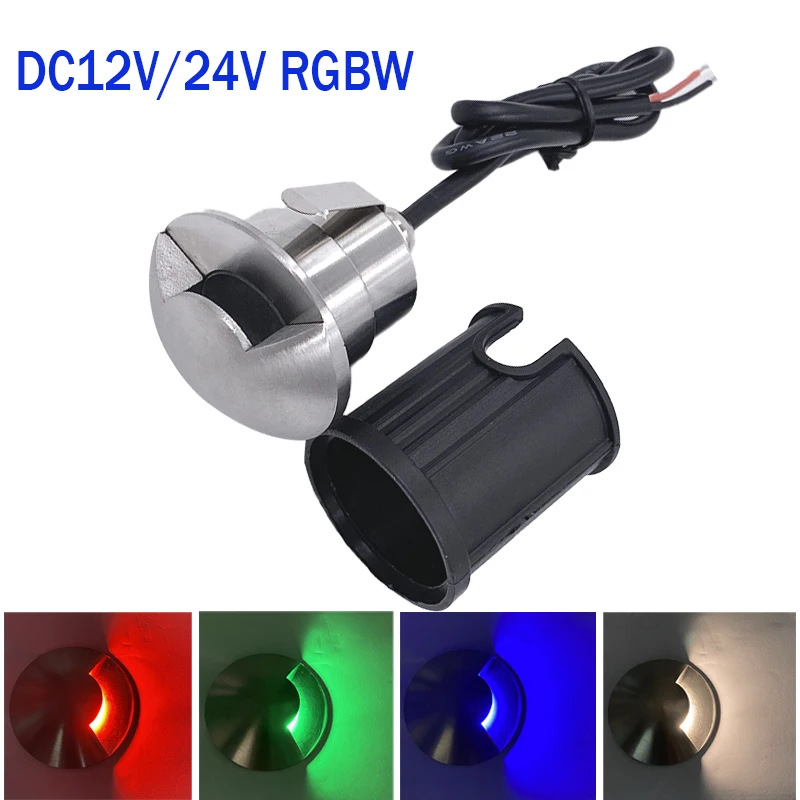 MINI-LED-Outdoor-Garden-Lights-RGBW-IP68-Waterproof-Ground-Spot-12V-24V ...