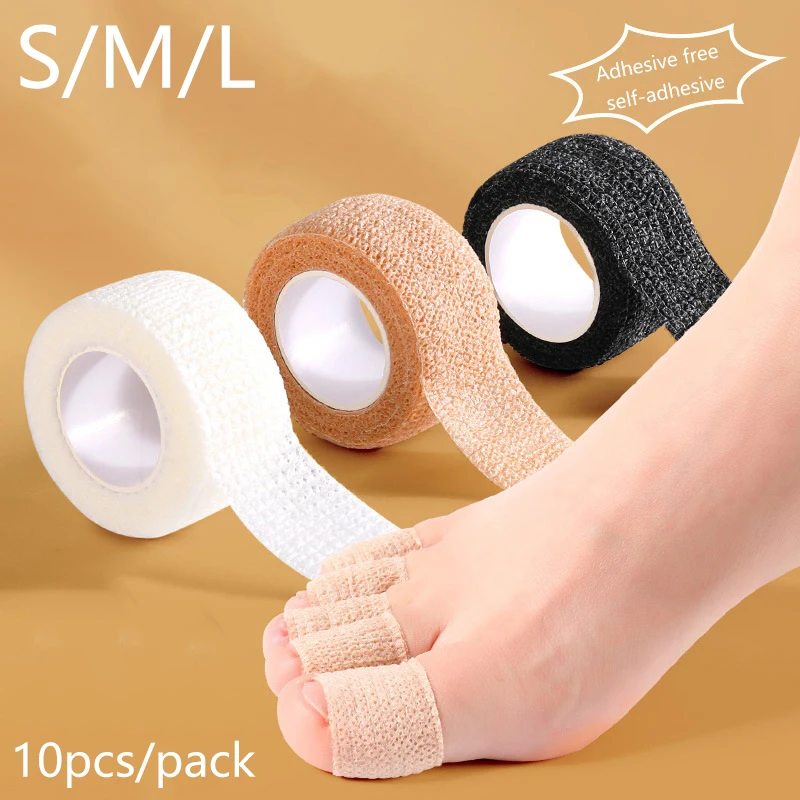 10 Rolls Self Adhesive Bandage Elastic Breathable Sports Non-woven Wrap ...