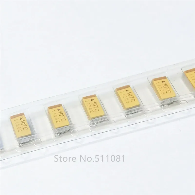 100PCS Chip Tantalum Capacitor C 6032 SMD 10V 16V 25V 35V 10UF 22UF ...