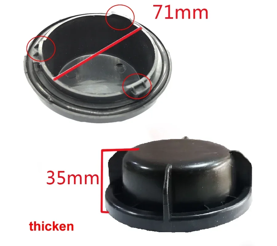 Low High Beam Headlight Dust Cover Waterproof Dustproof Headlamp Rear ...