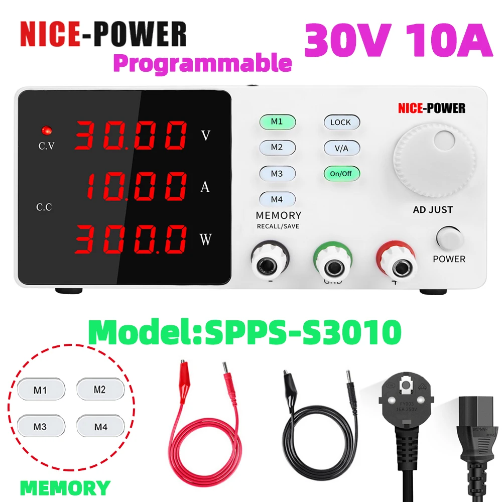 Nice Power DC Lab Fonte de Alimentação, Comutação Variável, 4 Função de ...