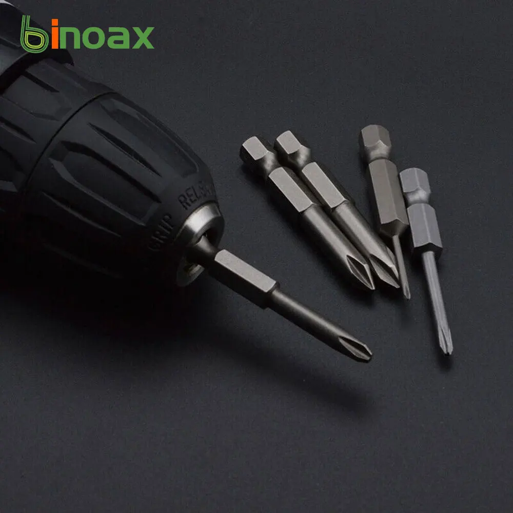 5Pcs-50mm-Magnetic-Cross-Head-Screw-Drill-Bits-Electric-Screwdriver-Set ...