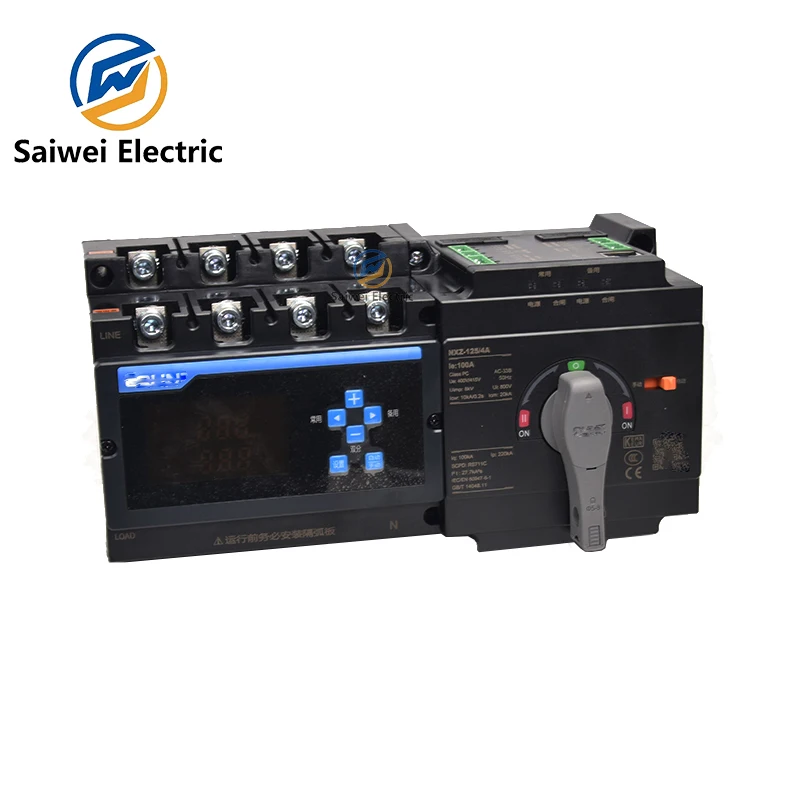 ATS NXZ-125A 4P 100A 125A 160A 250A with display control automatic ...