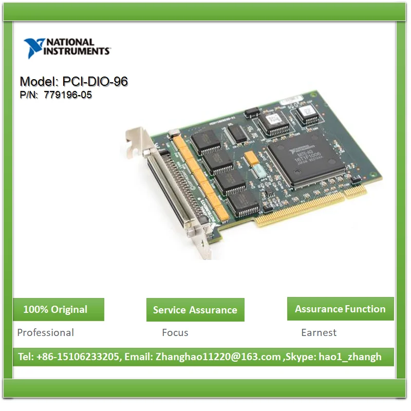 NI PCI-DIO-96 779196-50 Digital I/O Card with 8253 Counter/Timer Chip