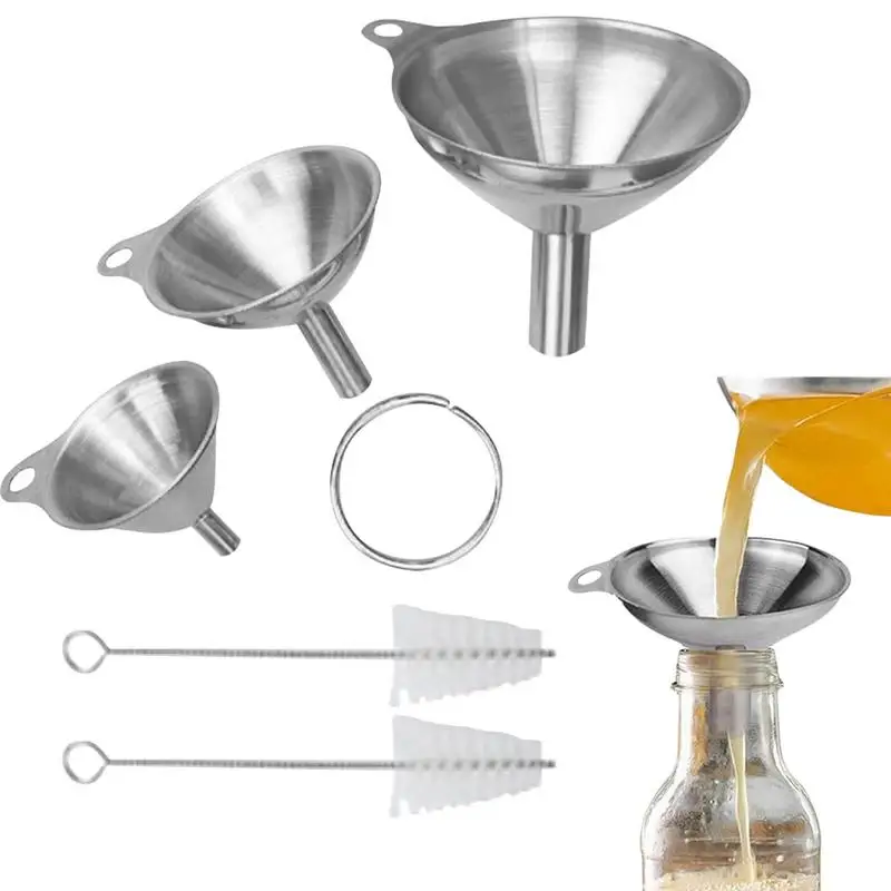 Kitchen-Funnel-Silicone-Folding-Telescopic-Funne-Powder-Liquid-Wide ...