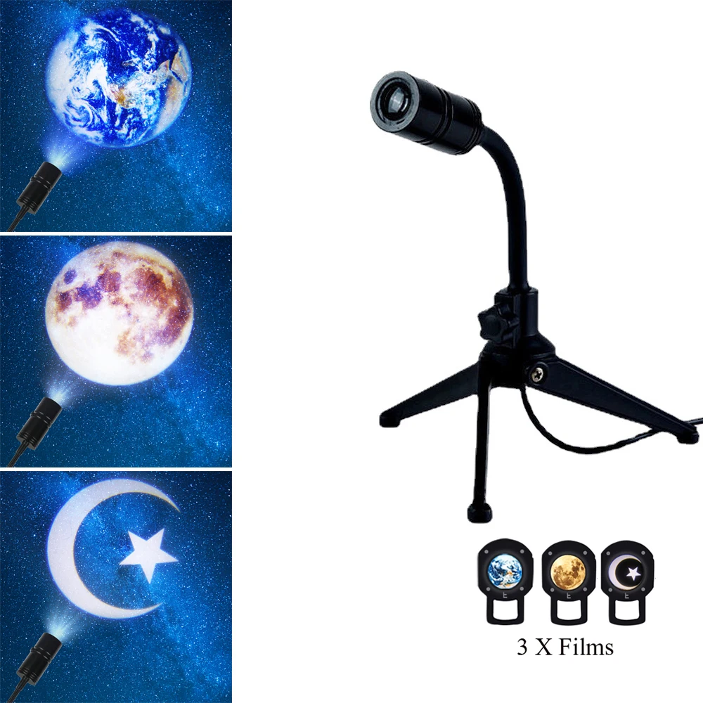 Sky-Projector-Night-Light-Planet-Magic-Moon-Earth-Projection-3W-LED ...