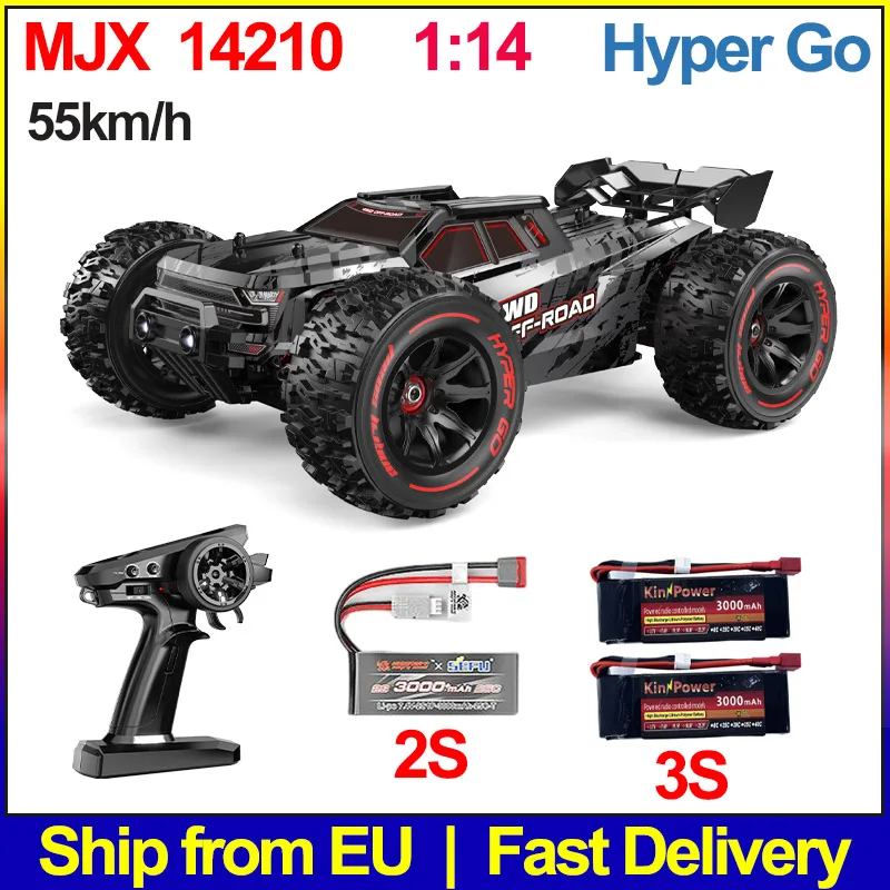 14210-MJX-1-14-Hyper-Go-RC-Car-55KM-Brushless-2-4G-Remote-Control-4WD ...