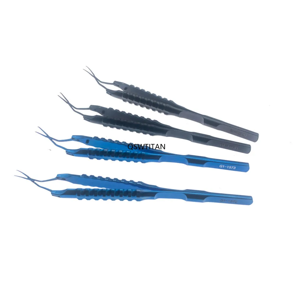 Titanium Utrata Capsulorhexis Forceps Micro Forceps Curved Angle Micro ...