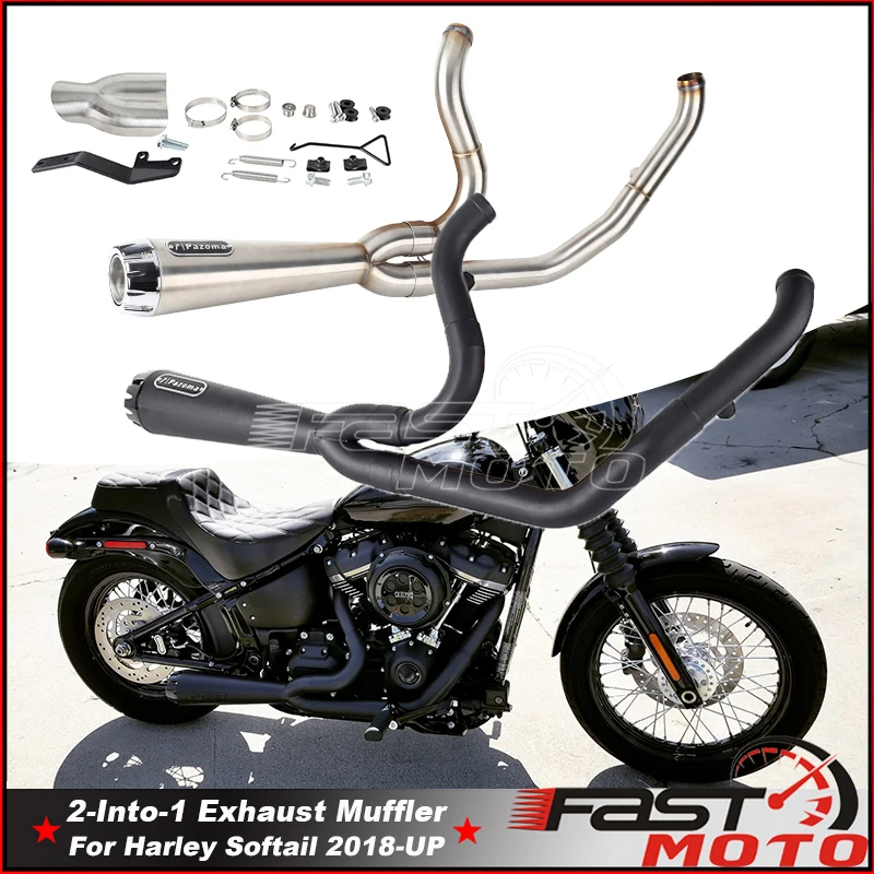 Stainless-Steel-Muffler-Exhaust-Pipe-Heat-Shield-For-Harley-Low-Rider ...