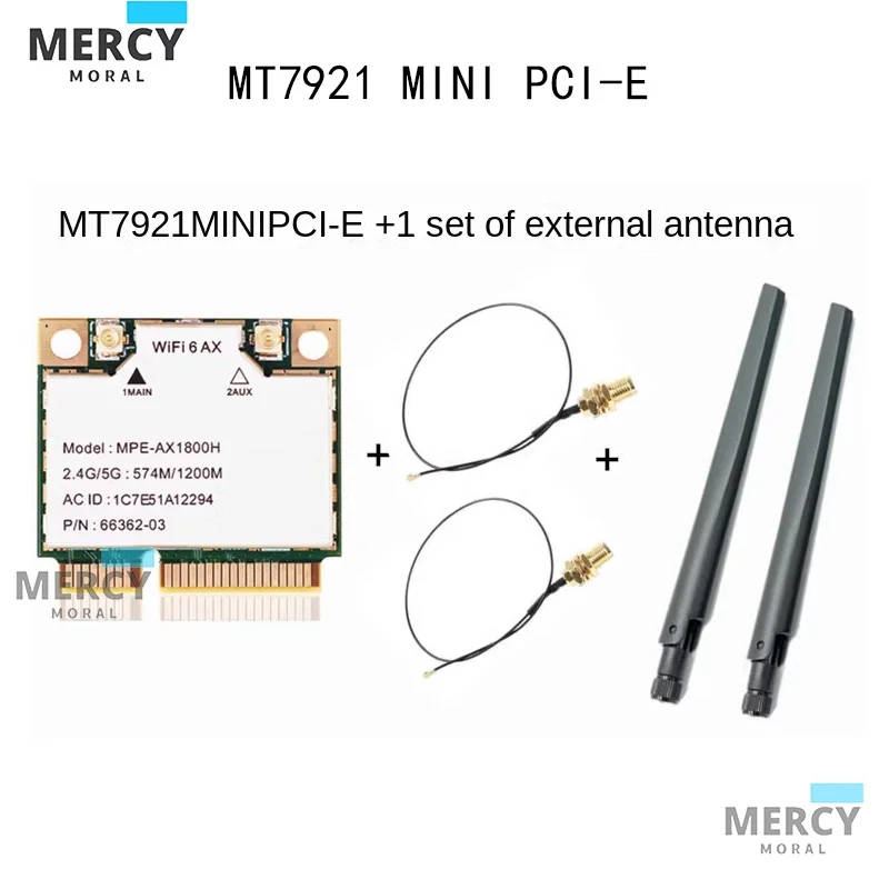 MT7921-Mini-pcie-Bluetooth-5-2-AX1800-Wi-Fi-6-Card-Dual-Band-WiFi-6 ...