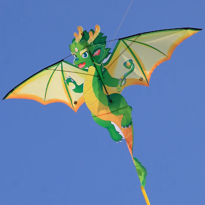 Yongjian-Green-Chinese-Dragon-Kite-Upgraded-Hot-Cut-Craft-Cartoon-Kite ...