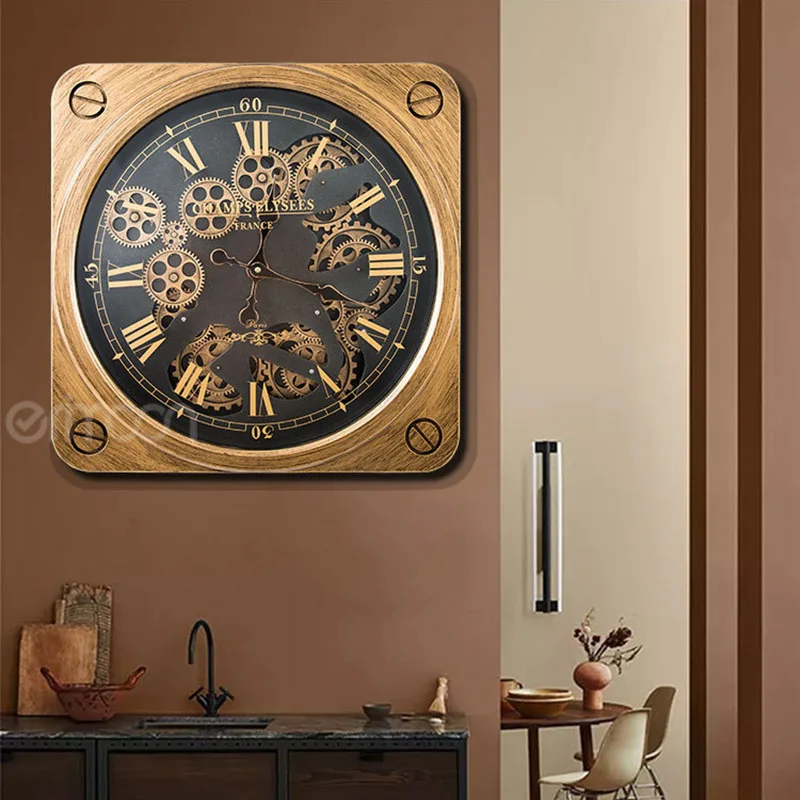 Steampunk Gears And Clock