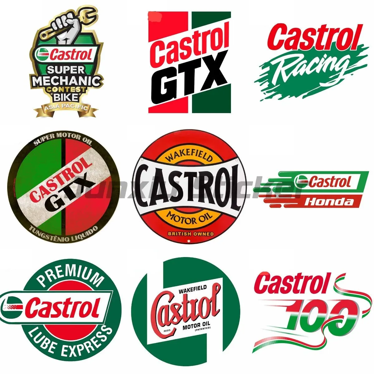Castrol-Racing-High-Quality-Decal-Motocross-Racing-Laptop-Helmet-Trunk ...