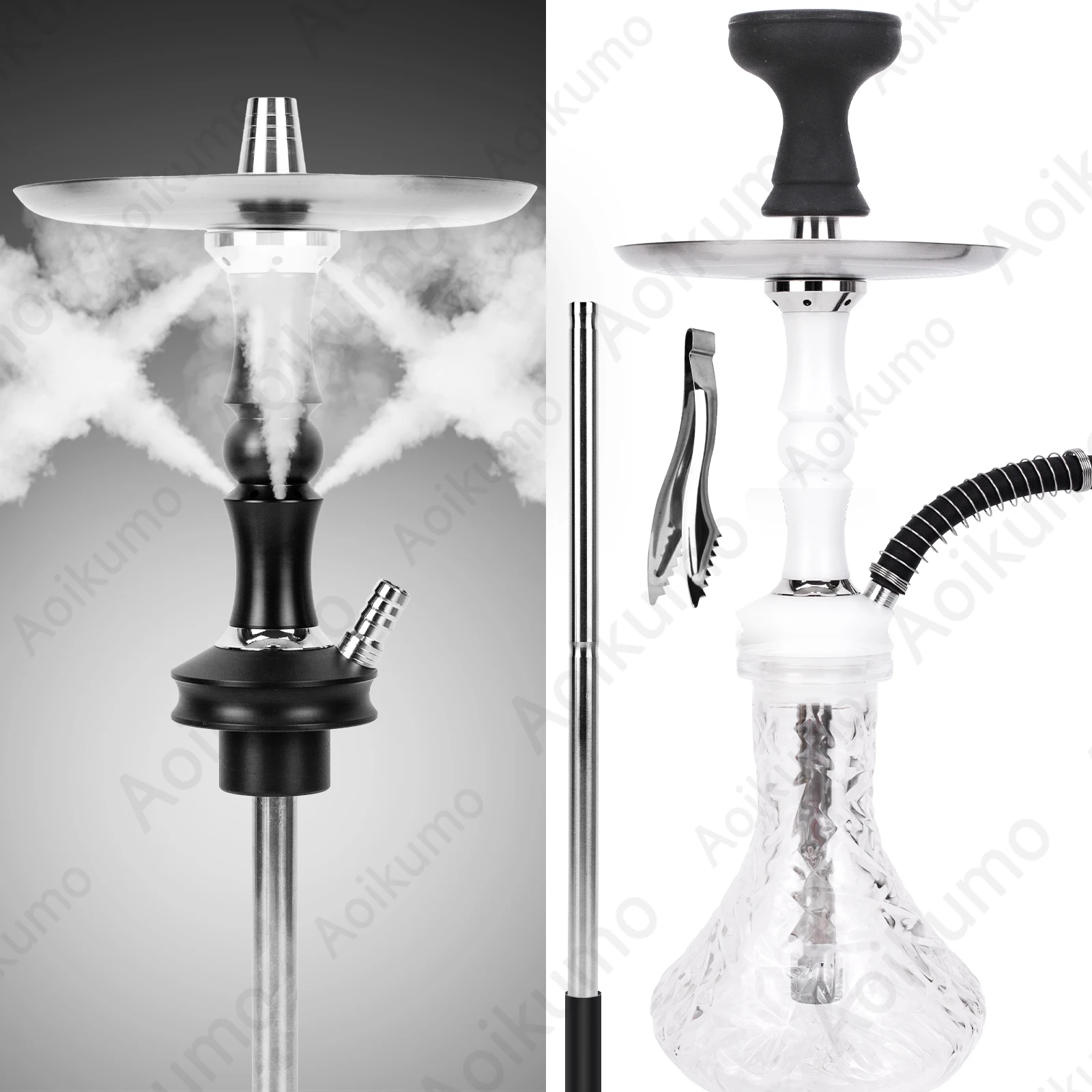 Saint-Blvck-Breeze-2-Hookah-Kit-with-Silicone-Hose-Mouthpiece-Flask ...