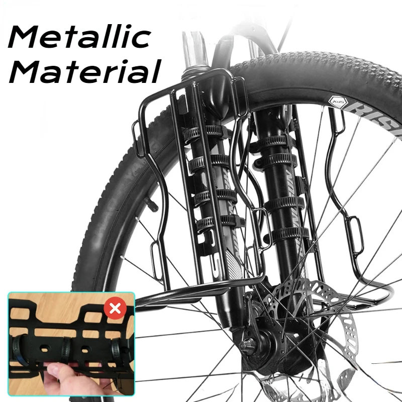 1PC Metal Front Fork Rack Full Waterproof 10L Large Capacity Bicycle ...