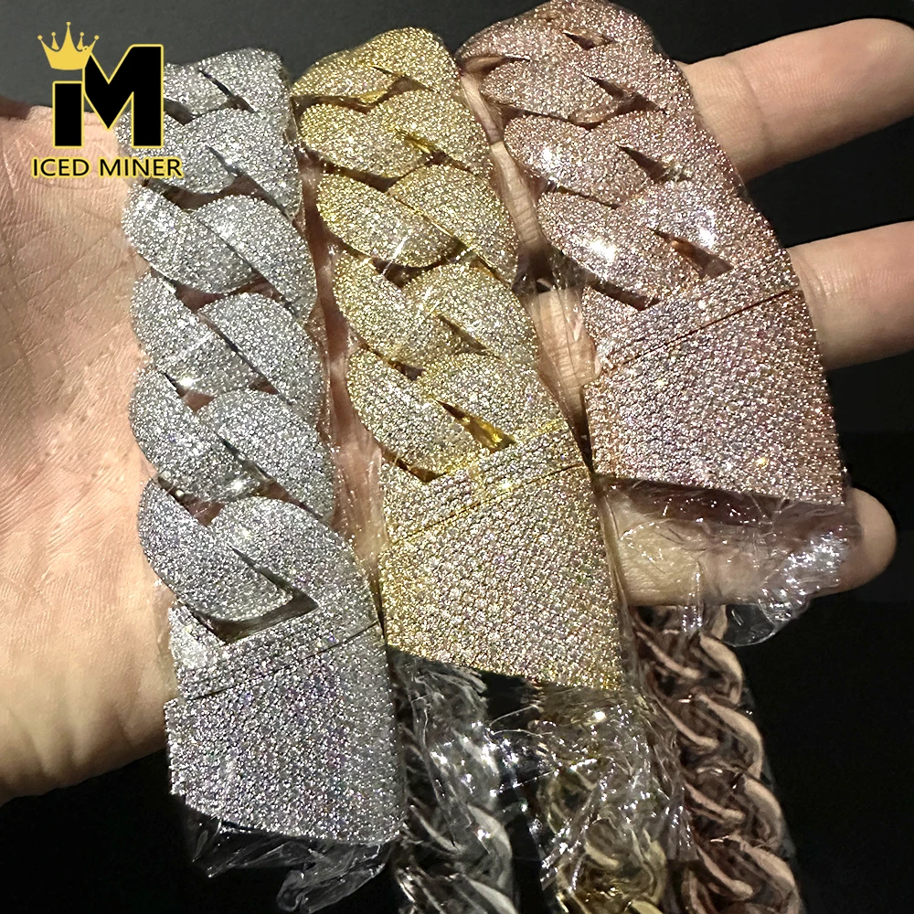 22mm-Buckle-5-Rows-Bubble-Iced-Out-Cuban-Chain-Necklaces-for-Men-Women ...