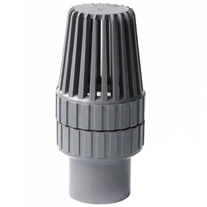 25mm 32mm 40mm 50mm ID Gray One Way Non Return Check Valve Basket Foot ...