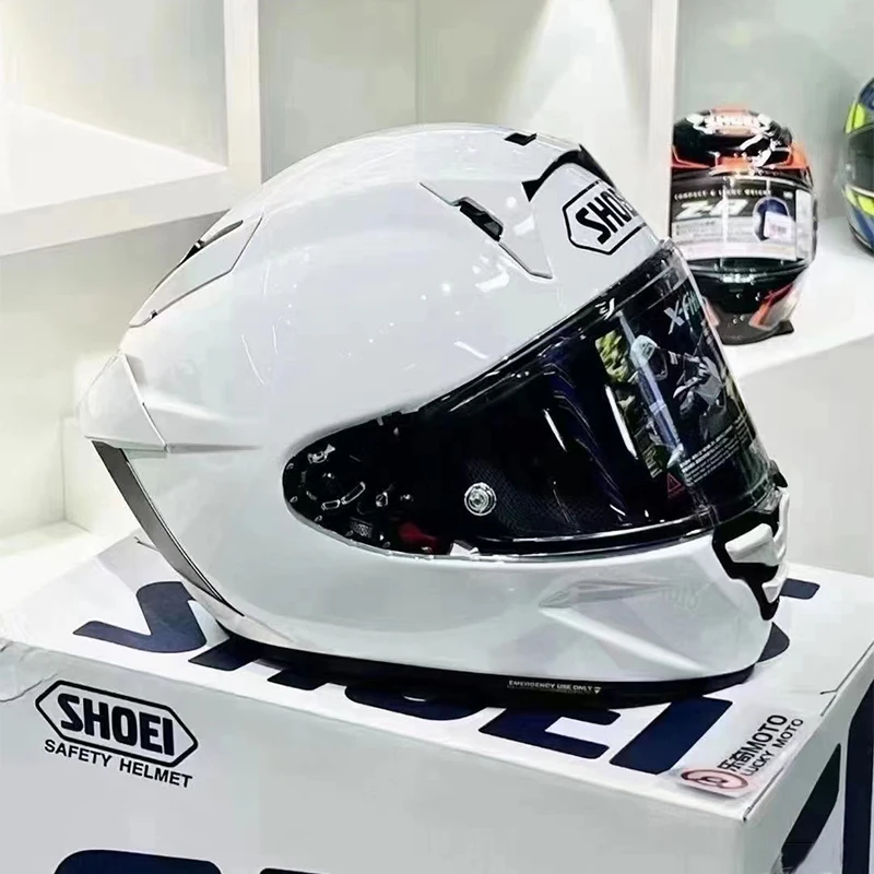 Full-Face-Helmet-Shoei-X15-Shiny-White-X-Fifteen-Sports-Bike-Racing ...