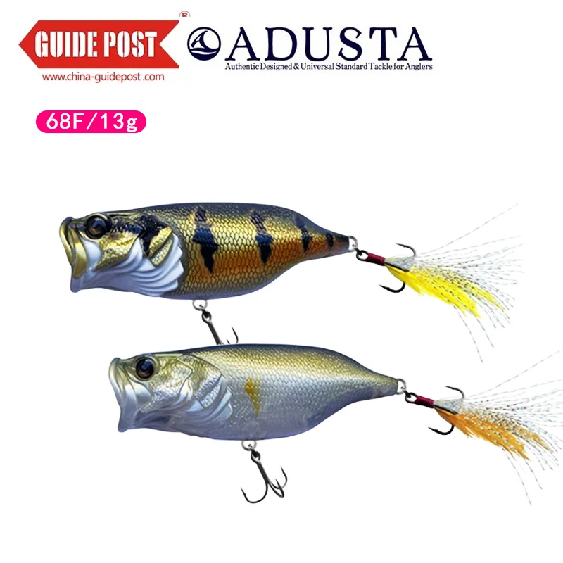 ADUSTA & GUIDE POST multi function topwater bait 68MM 13G POPPER/Walk the dog For Fishing Bait ...