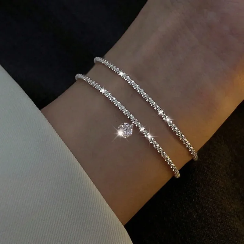 Pulsera-ajustable-de-Plata-de-Ley-925-para-mujer-brazalete-fino ...