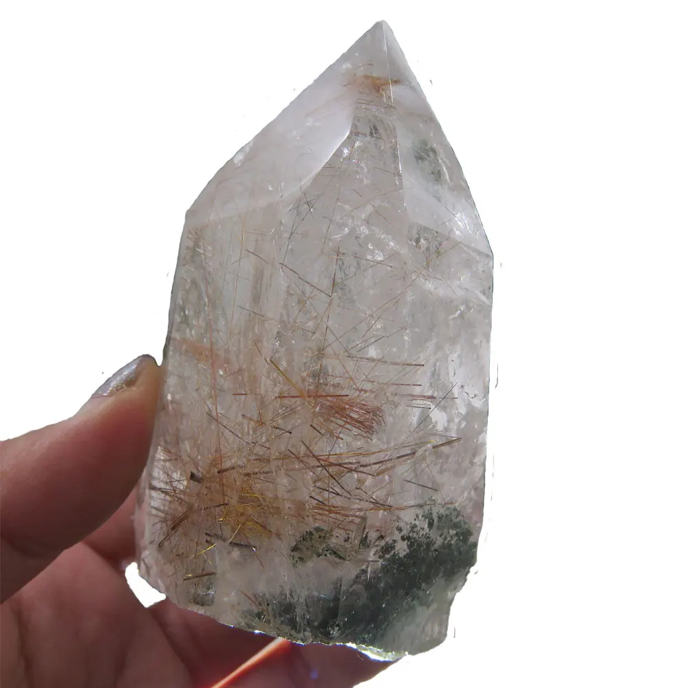 Rare 306g Aaaa Natural White Ghost Phantom Quartz Crystal Stone Phantom ...