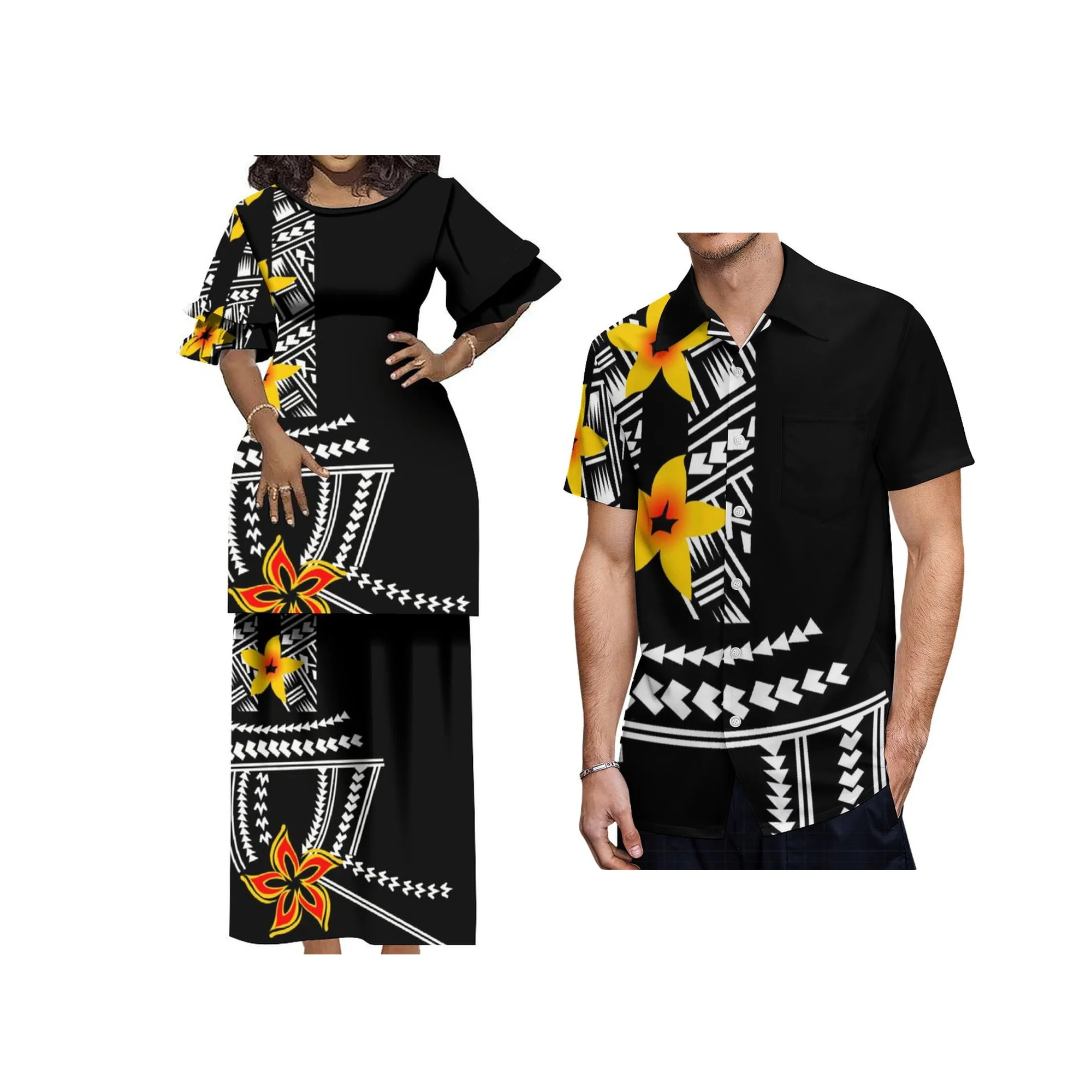 Custom-Polynesian-Clothing-Top-And-Skirts-Women-2-Piece-Sets-New ...