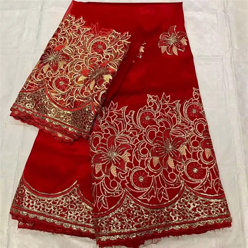 High-Quality-5-2-Yards-African-George-Lace-Fabric-With-Net-Sequins-And ...