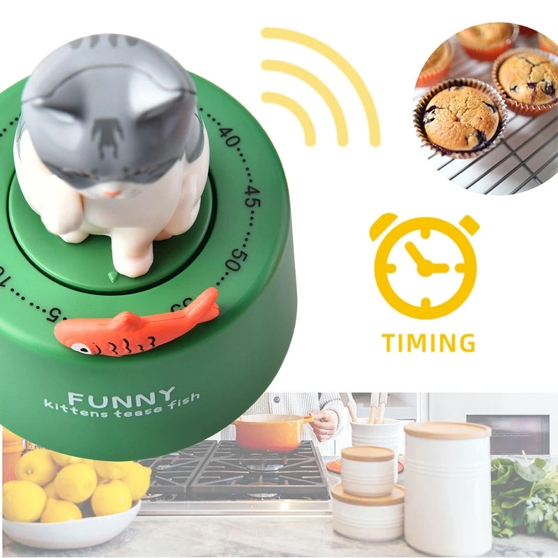 Para gato em forma de temporizador de contagem regressiva cozinha ...