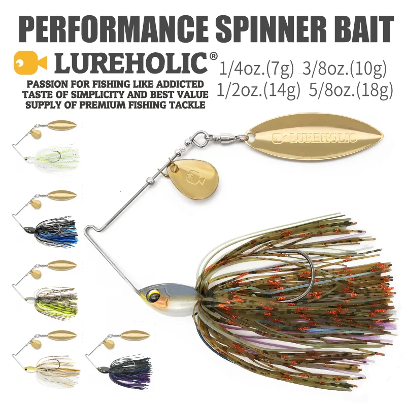 Lureholic-Performance-Spinner-Bait-7-18g-High-Speed-Spoon-Lure-Fishing ...