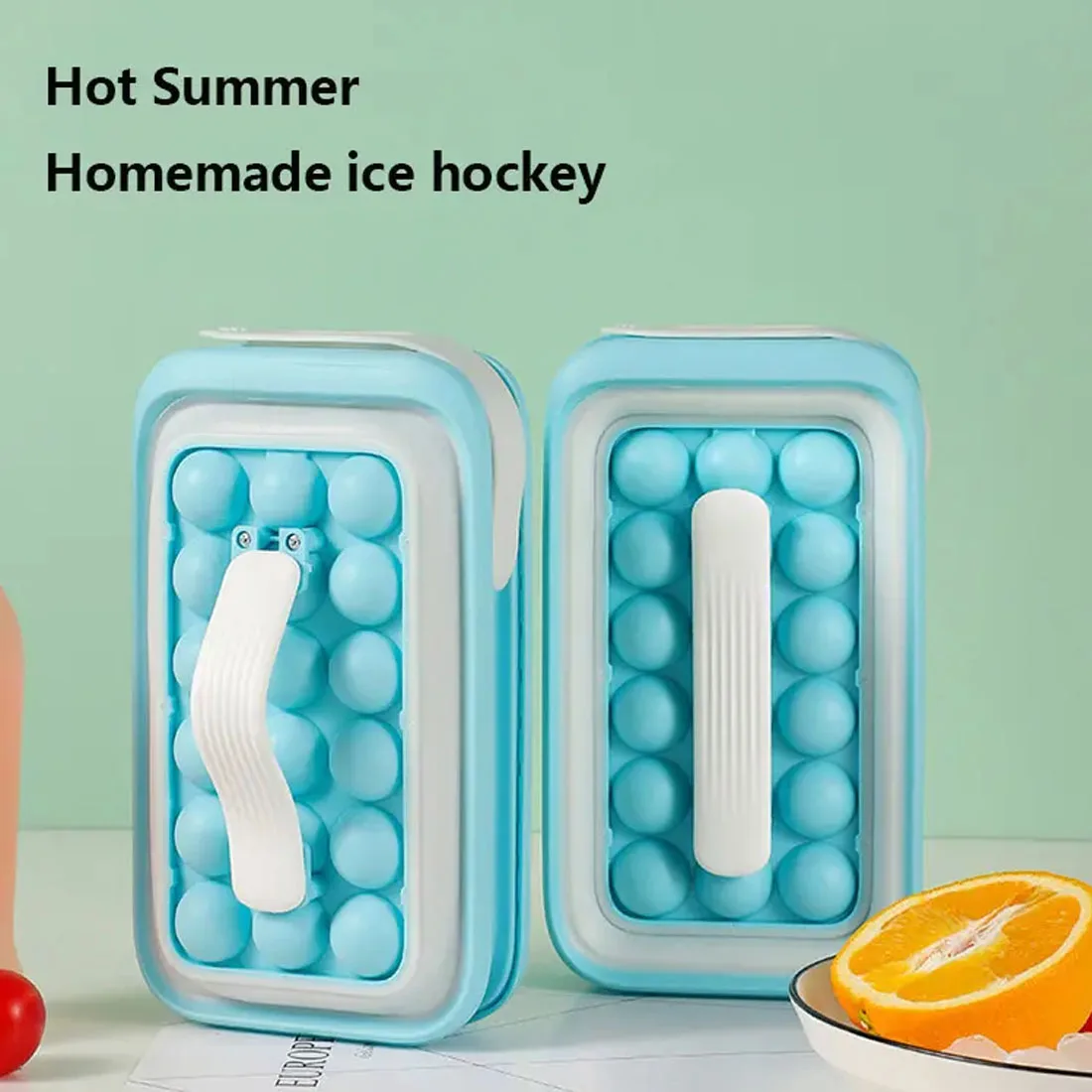 2 In 1 Ice 36 Grids Cube Kettle Portable Ice Ball Maker Ice Ball Bottle ...
