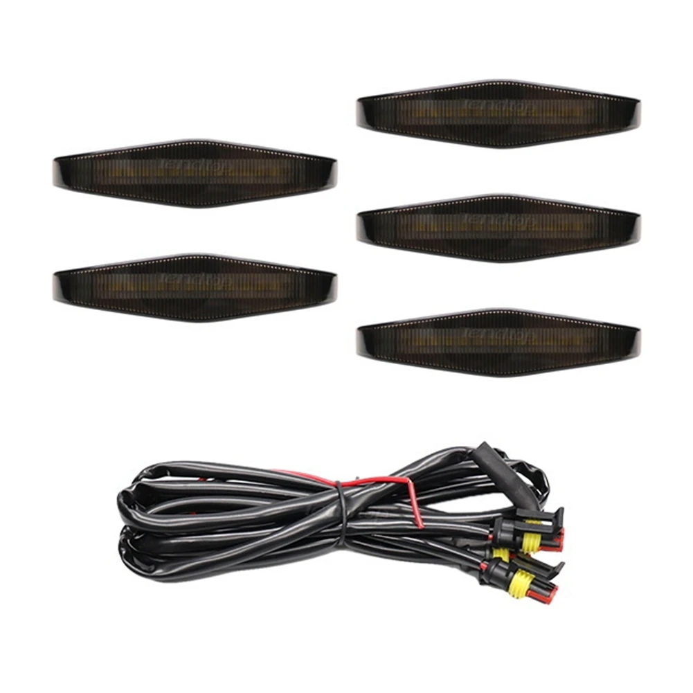 DC12V LED Car Front Bumper Cover Fog Lights Grille Lights Daytime ...