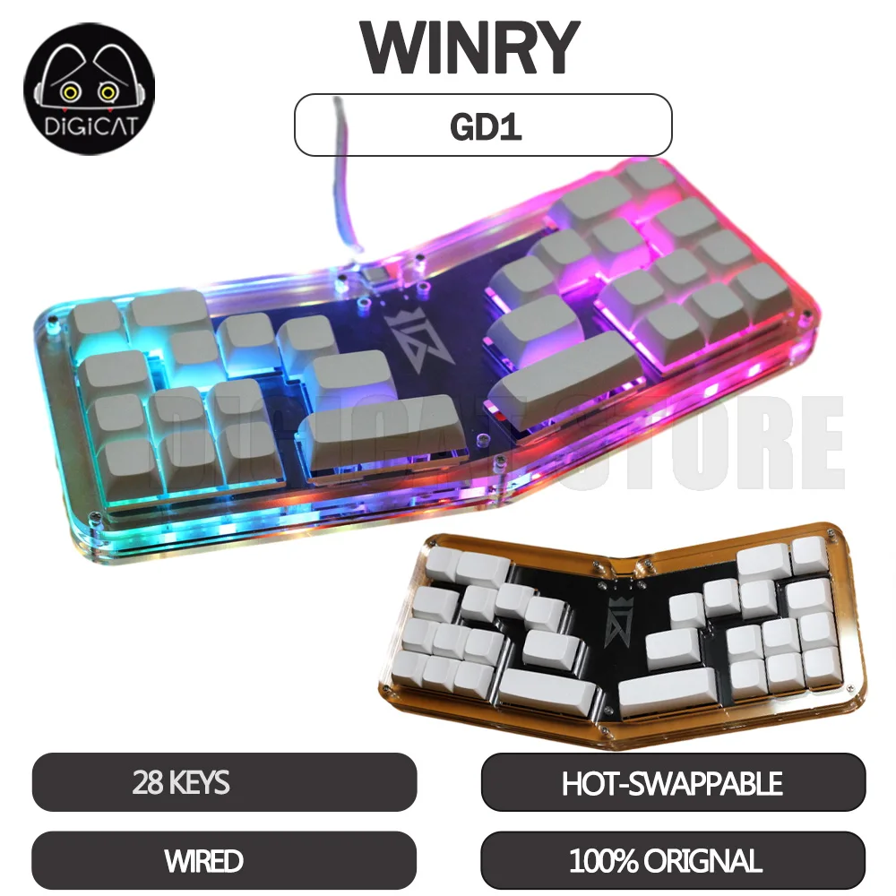 Winry-GD1B-Mechanical-Keyboard-Wired-Mini-Keyboard-Hot-Swapping ...