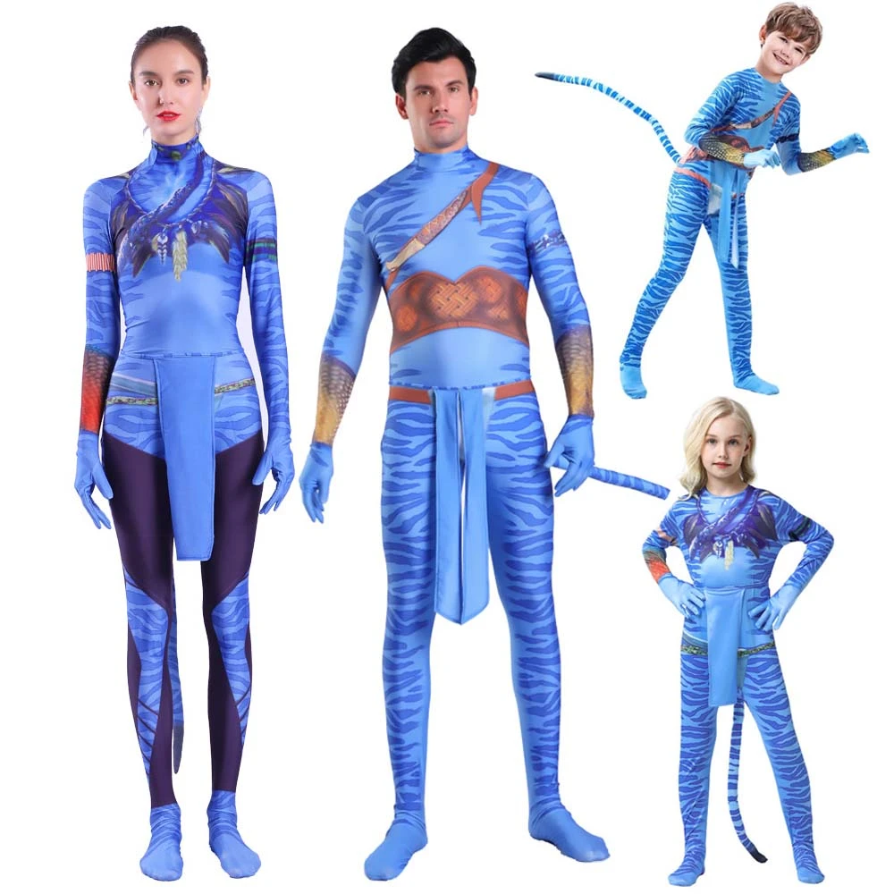 Avatar 2 Costume Cosplay Bodysuit Jake Sully Neytiri Jumpsuits ...