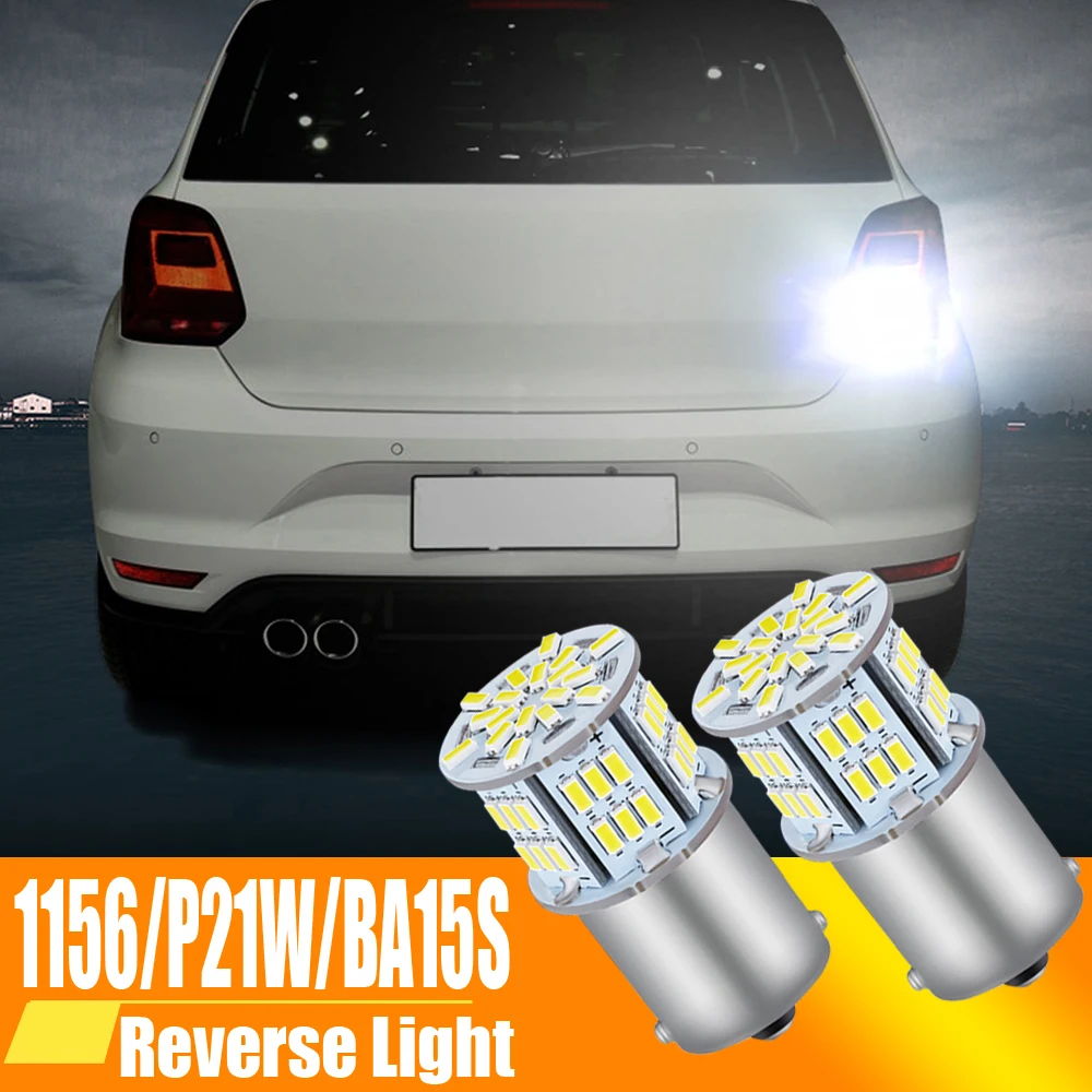 2pcs LED Reverse Light Blub Lamp P21W BA15S Canbus For VW Passat B5 B5 ...