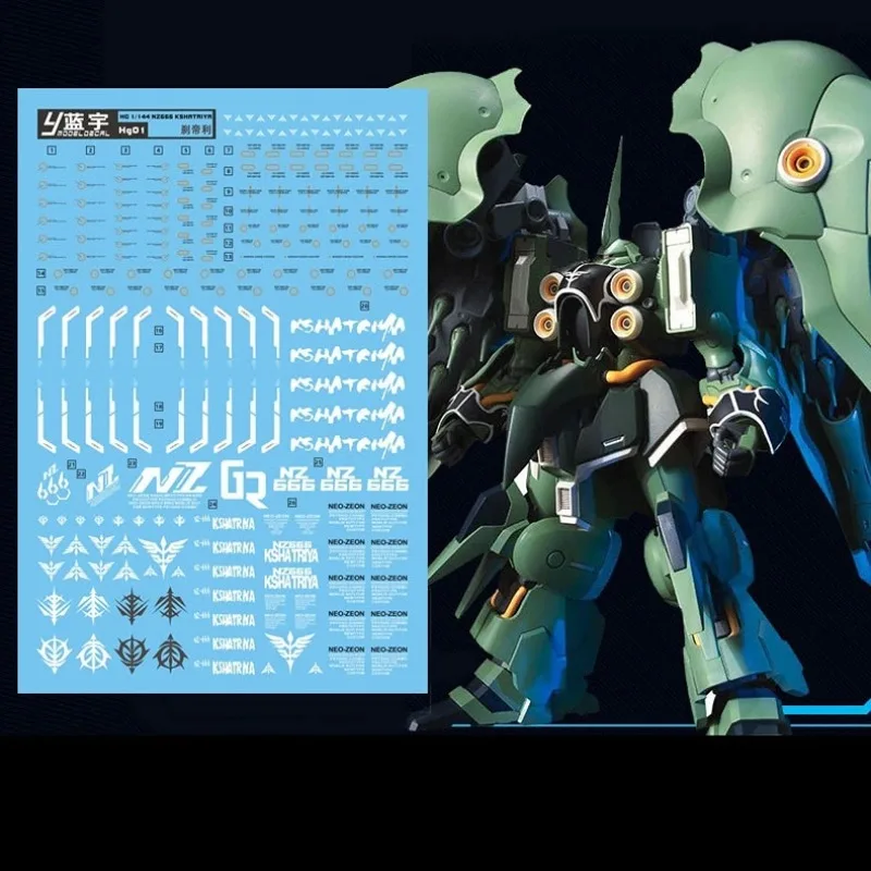 Model-Decals-HG01-for-HGUC-1-144-NEO-Kshatriya-NZ-666-Water-Stickers ...