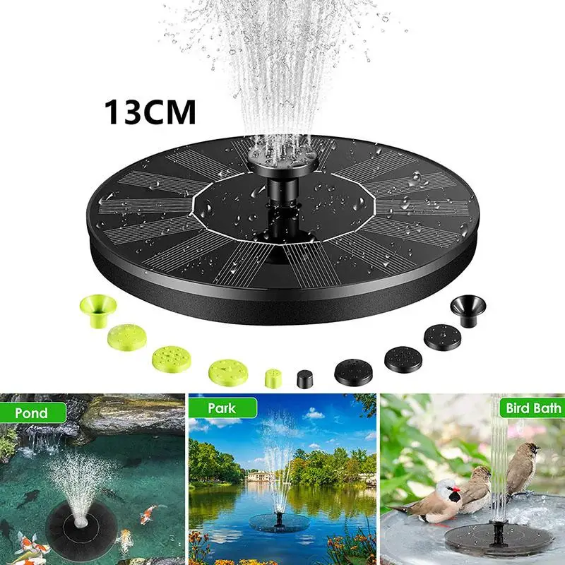 Mini-Solar-Water-Fountain-Pool-Pond-Waterfall-Decoration-Outdoor ...