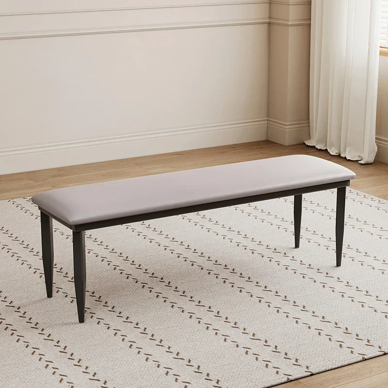 Light-Luxury-Minimalist-Leather-Art-Bed-Tail-Stool-Household-Furniture ...